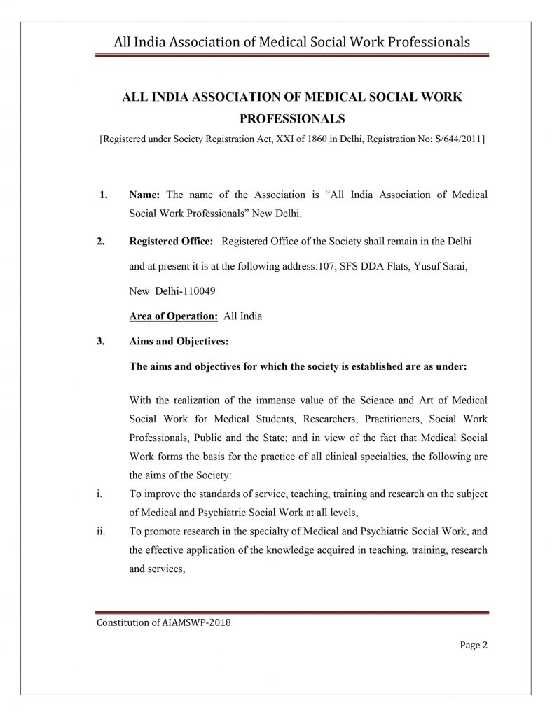 CONSTITUTION – AIAMSWP